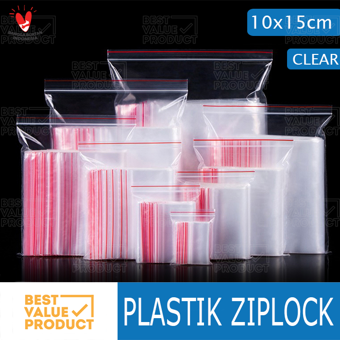 Jual PLASTIK KLIP ZIPLOCK 10 x 15 cm PLASTIK KLIP ZIPLOCK CLIP 10x15cm ...