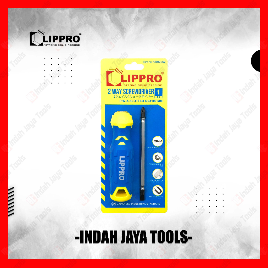 Jual LIPPRO 2 Way Screwdriver - Obeng Bolak Balik Plus Min | Shopee ...