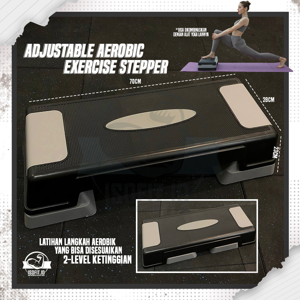 Jual Isofit.id Adjustable Aerobic Exercise Stepper / Papan Step Aerobik ...