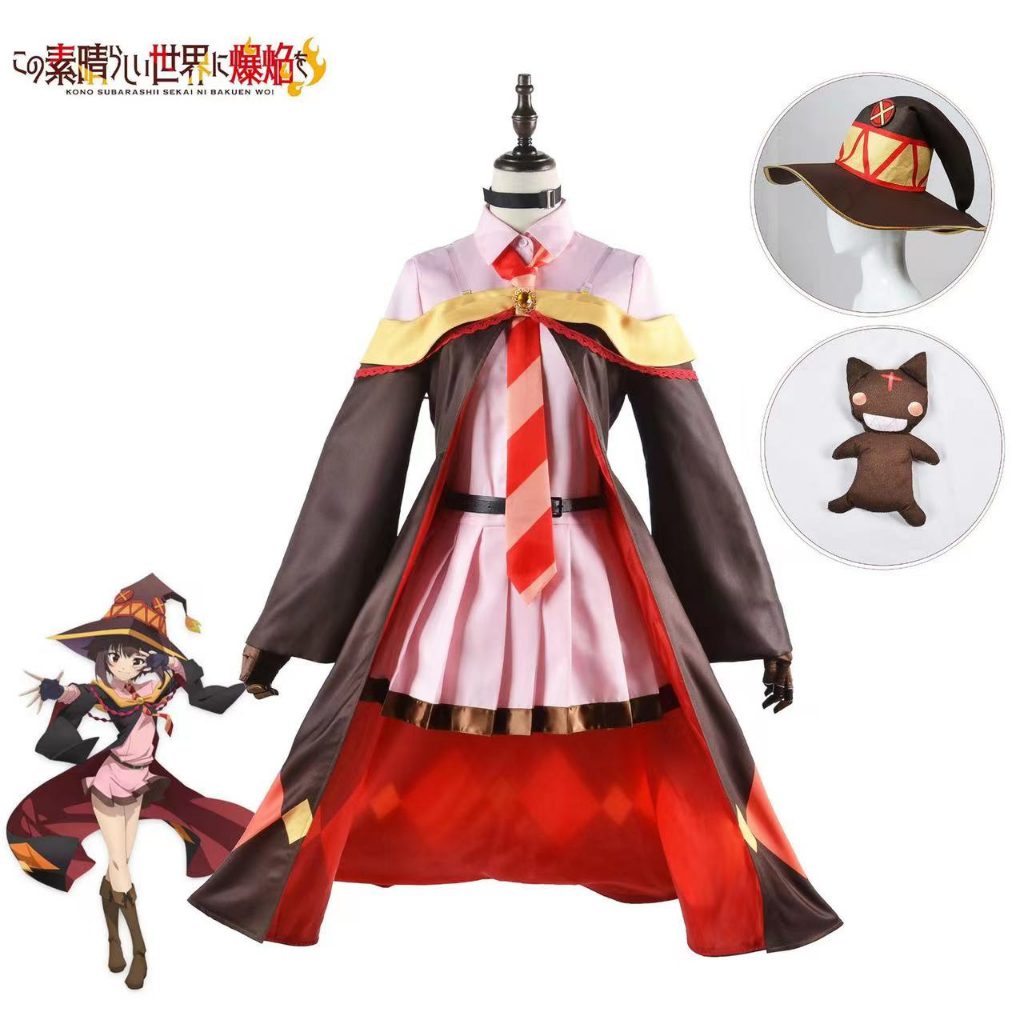 Jual Halloween KonoSuba Megumin Cloak Dress Uniform full set Outfit God ...