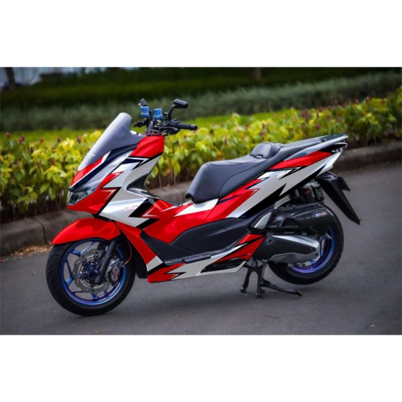 Jual stiker variasi decal Honda PCX 150/160 full body striping dekal ...