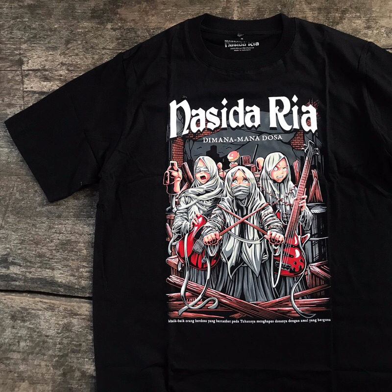 Jual NASIDA RIA DIMANA MANA DOSA TSHIRT BLACK | Shopee Indonesia