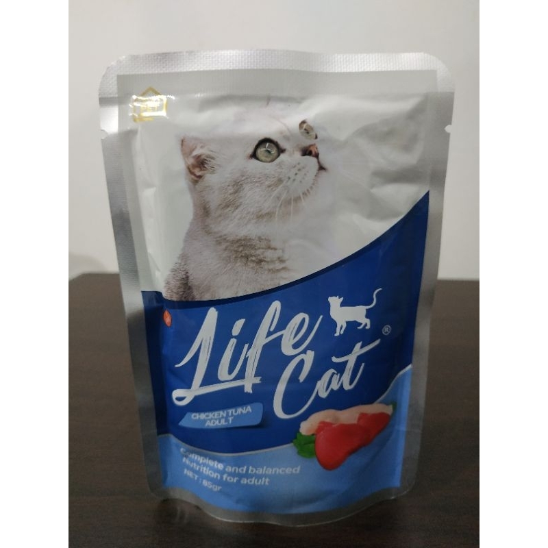 Jual LIFE CAT ADULT CHICKEN TUNA SACHET WET CAT FOOD MAKANAN BASAH ...