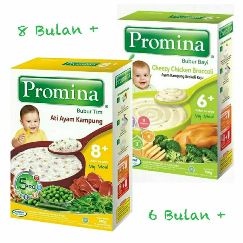 Jual Promina Bubur Bayi 120g 6m+ | Bubur Tim 100g 8m+ | Promina Bubur ...