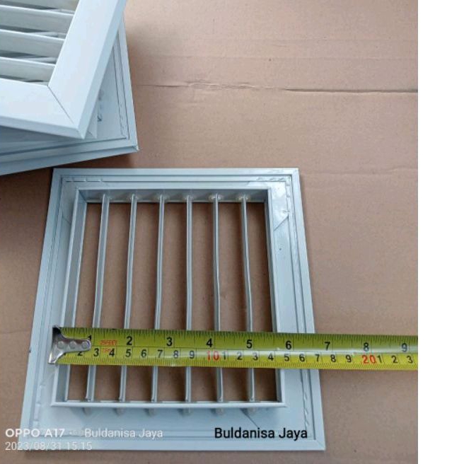 Jual Return Air Grill 15x15 Cm Uk Dalam Powder Coating Putih | Shopee ...