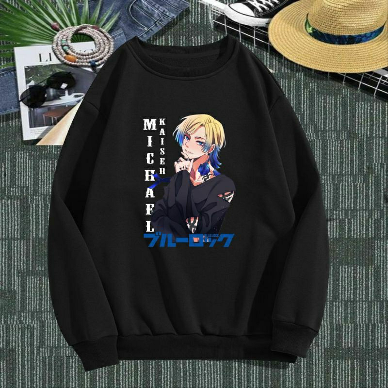 Jual Sweater Michael Kaiser Blue Lock Anime Manga Jepang Crewneck ...