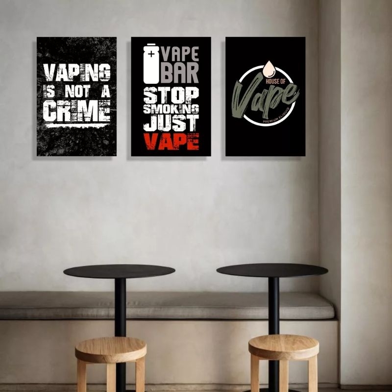 Jual Hiasan dinding dekorasi kayu vape vaping | Shopee Indonesia
