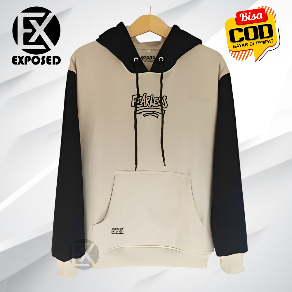 Jual EXPOSED Hoodie Jumper Pria Wanita Terbaru Kombinasi 2 Varian Warna ...