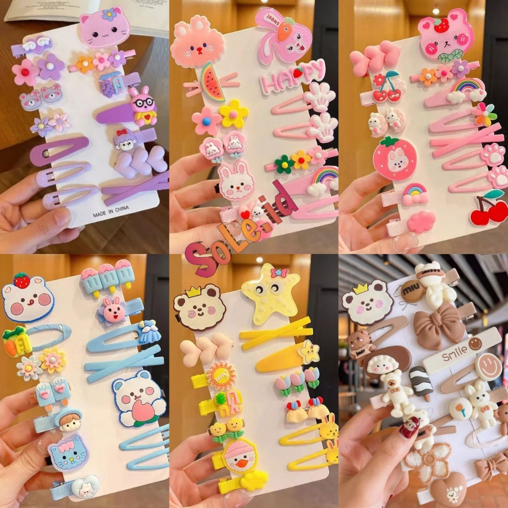 Jual (ISI 10PCS - 14 PCS) JEPIT BEBEK LUCU - JEPIT ANAK LUCU | Shopee ...