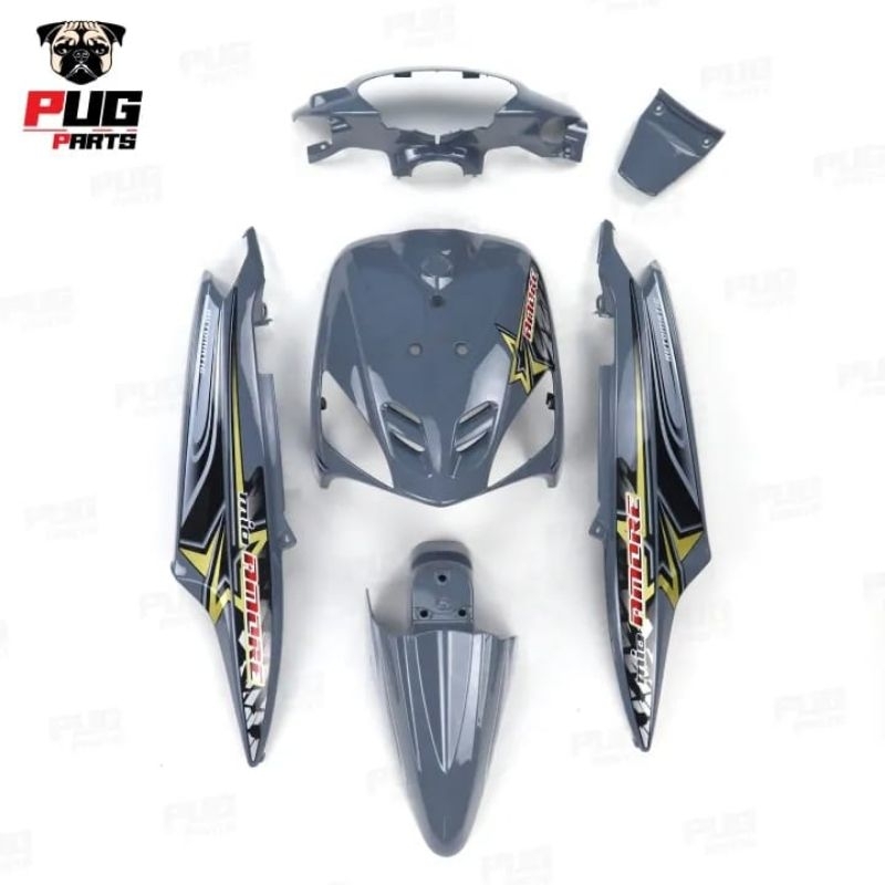 Jual Body Halus Motor Mio Lama // Mio Smile Warna Nardo Grey | Shopee ...