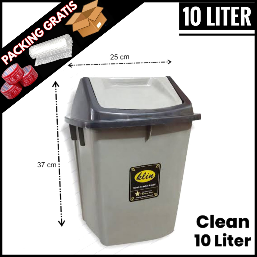 Jual Tempat Sampah + Tutup 10 LITER | Shopee Indonesia