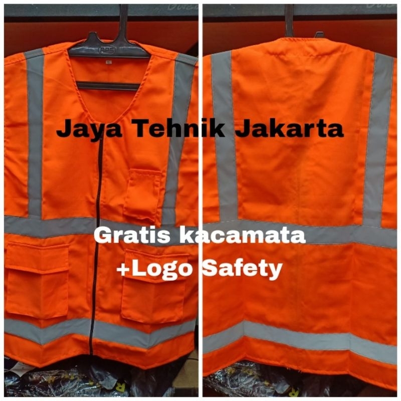 Jual Rompi Safety Drill / Rompi Safety Kerja Proyek / Rompi Safety Vest ...