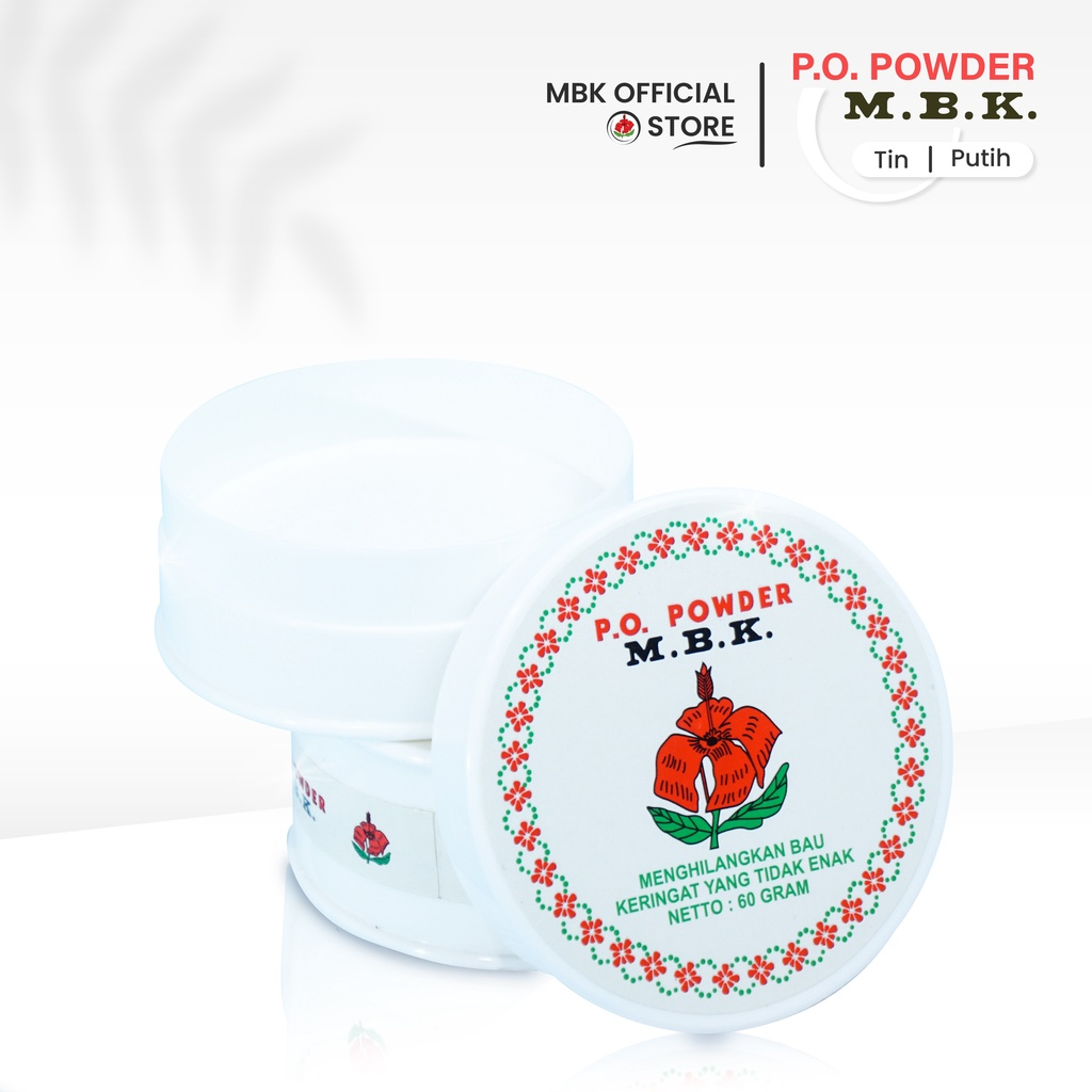 Jual MBK Powder Bedak Ketiak Tin Putih & Silver 60gr - Deodorant ...