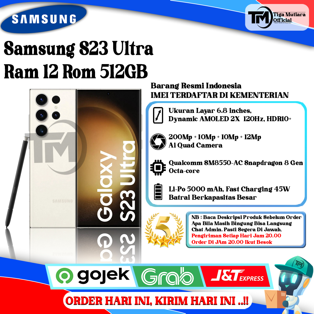 Jual Samsung S23 Ultra Ram 12 Rom 512GB Segel Original & Bergaransi ...
