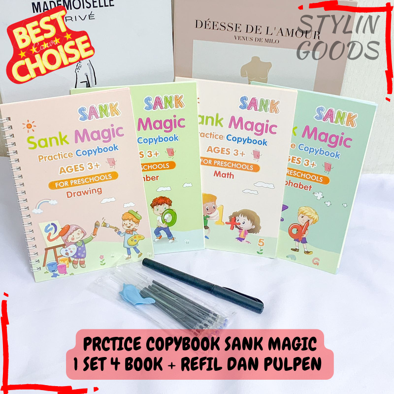 Jual SANK MAGIC PRACTICE BOOK PAKET BUKU AJAIB 1 SET ISI 4 BUKU ...
