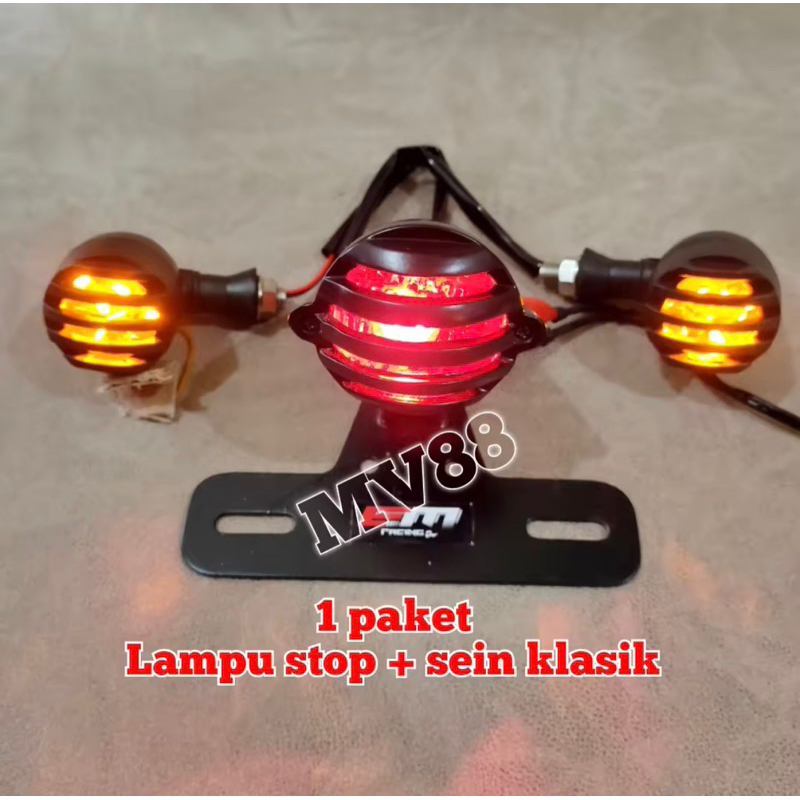 Jual Paket Stoplamp Lampu Rem + Sein Teralis Sen Grill Tralis Motor ...