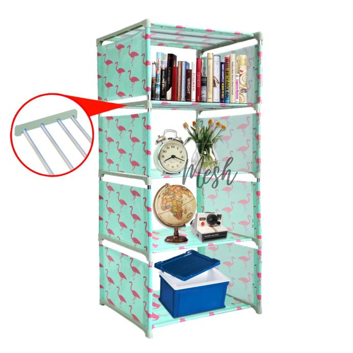 Jual Rak Portable Serbaguna 5 Susun 4 Ruang / Rak Buku Multifungsi ...