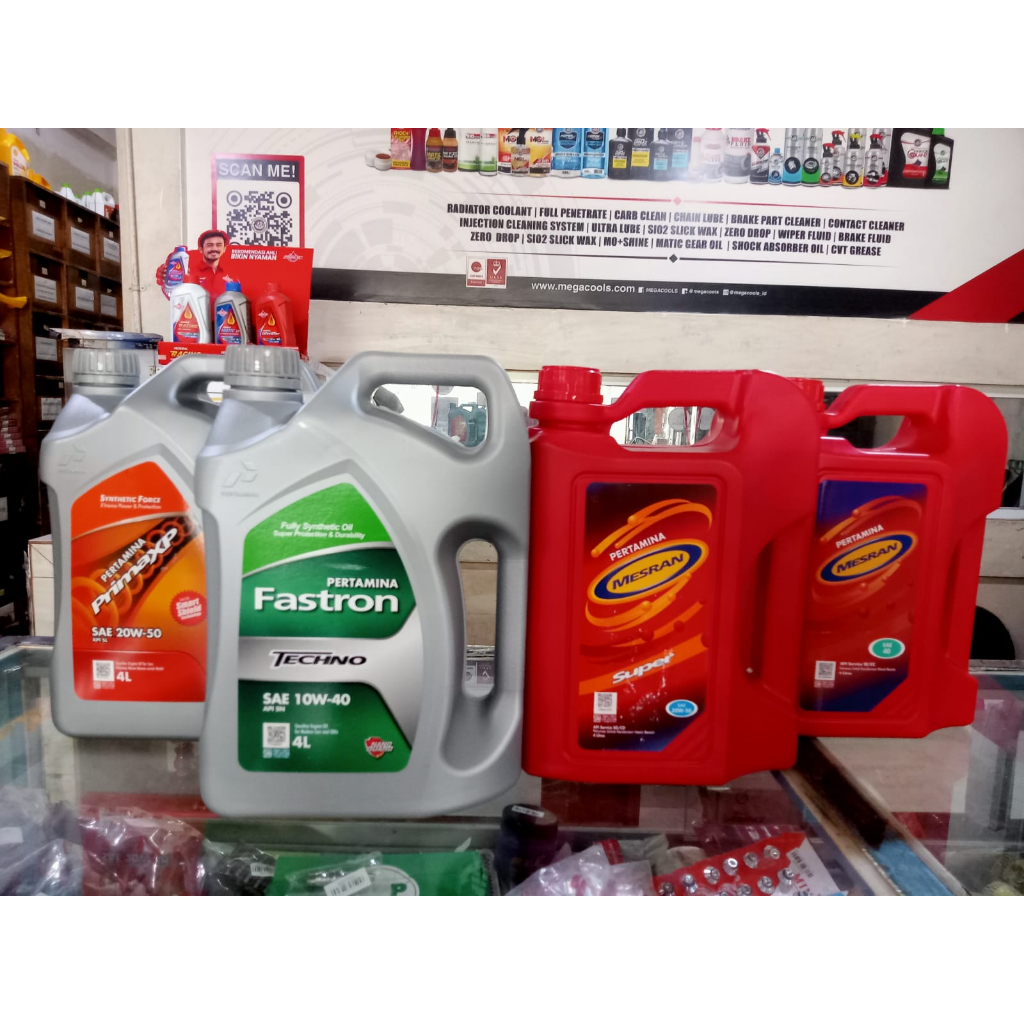 Jual Pertamina Pelumas Mesin Bensin Kemasan Galon 4 Liter , Mesran 40 ...