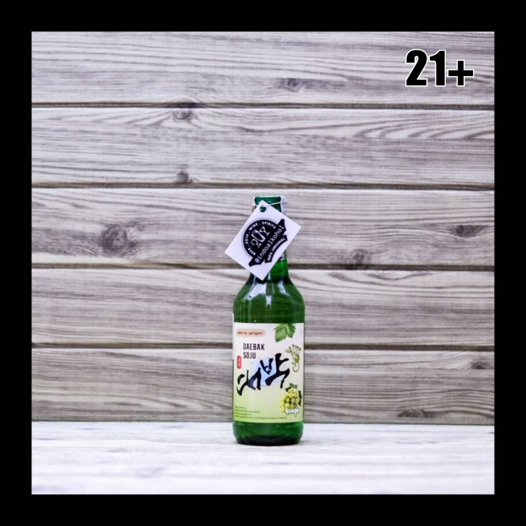Jual Soju Daebak Grape 360ml - INDOALKOHOL Original100% | Shopee Indonesia