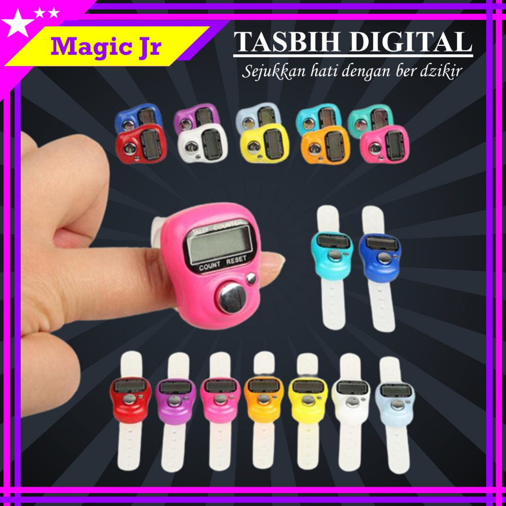 Jual Tasbih Digital elektrik mini penghitung dzikir Tasbih Jari Counter ...