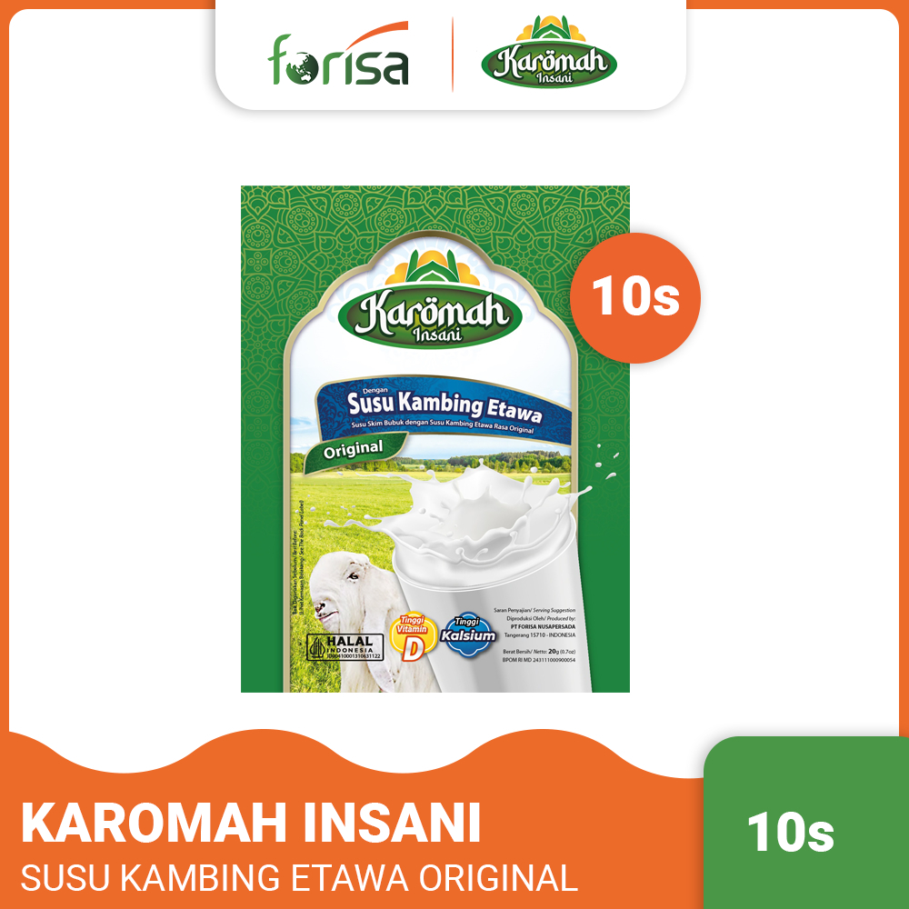 Jual Etawa Original Karomah Insani Susu Kambing 10 sachets | Shopee Indonesia