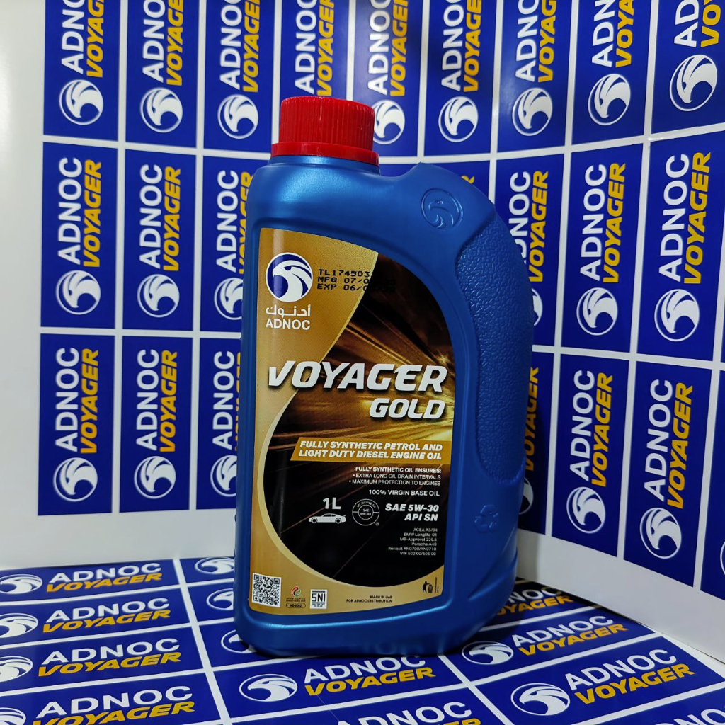 Jual ADNOC VOYAGER GOLD 5W30 5W-30 API SN 1 LITER | Shopee Indonesia