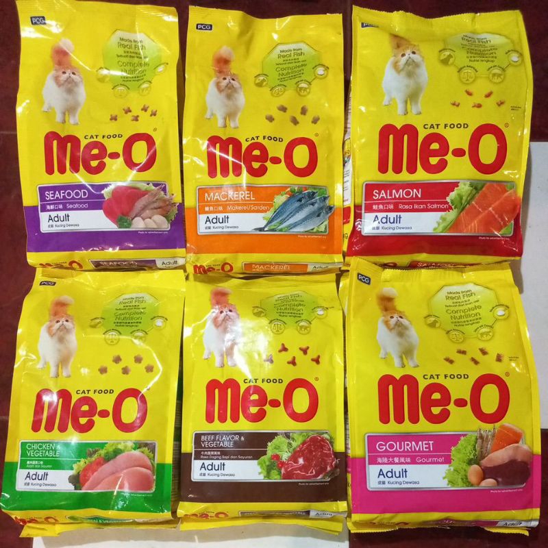 Jual Meo adult Seafood Mackerel Salmon Chicken Vegetable Beef flavor ...
