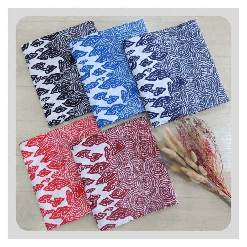 Jual kain batik katun motif megamendung beras tumpah mega mendung ...