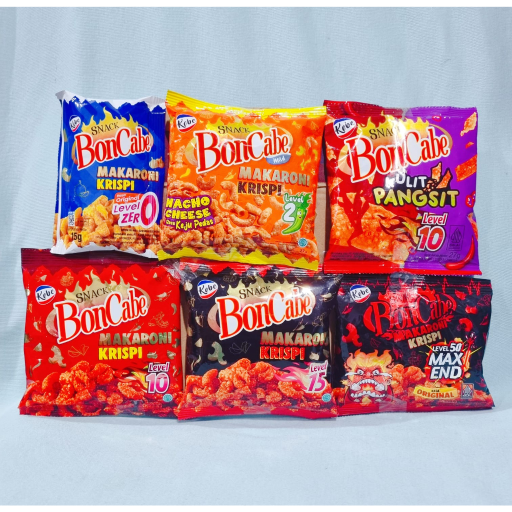 Jual Snack Bon Cabe Makaroni Krispi Rasa Original Level Zero / Level 10 ...