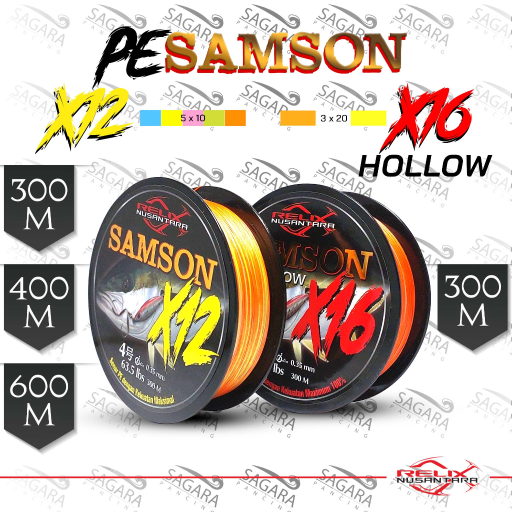 Jual Senar PE Samson X16 PE Samson X12 300 | 400 | 500 | 600 Meter PE ...
