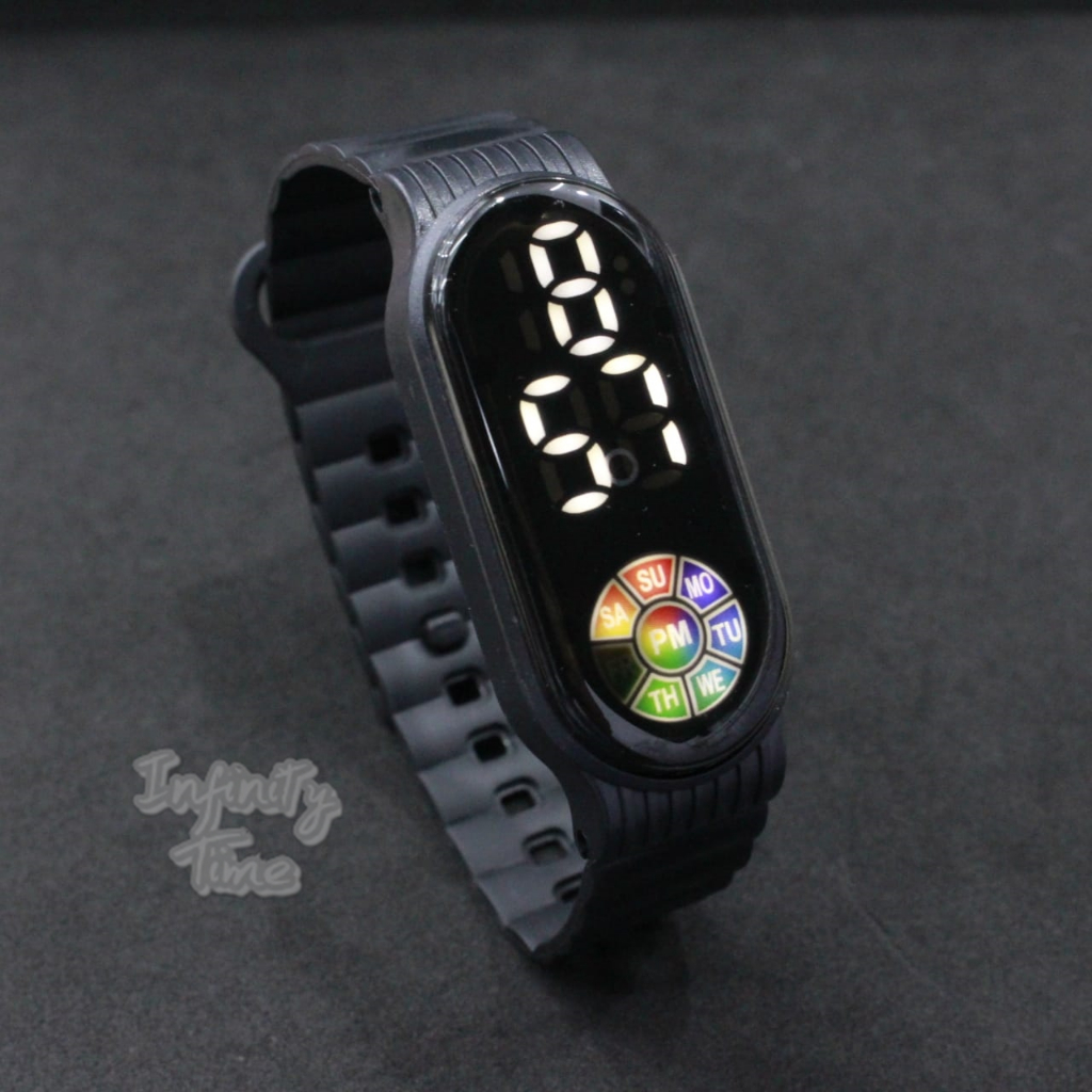 Jual Jam Tangan Digital LED Digital Kapsul M7 LED Waterresist Rubber ...