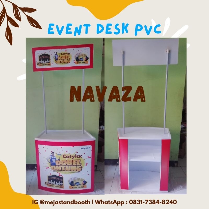 Jual Meja Promosi Portable Bandung / EVENT DESK PVC / Meja Booth ...