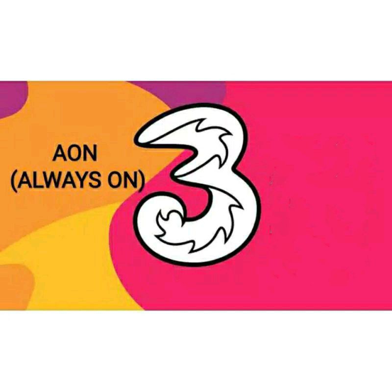 Jual Paket Data 3 Tri Three AON (Always ON) | Shopee Indonesia