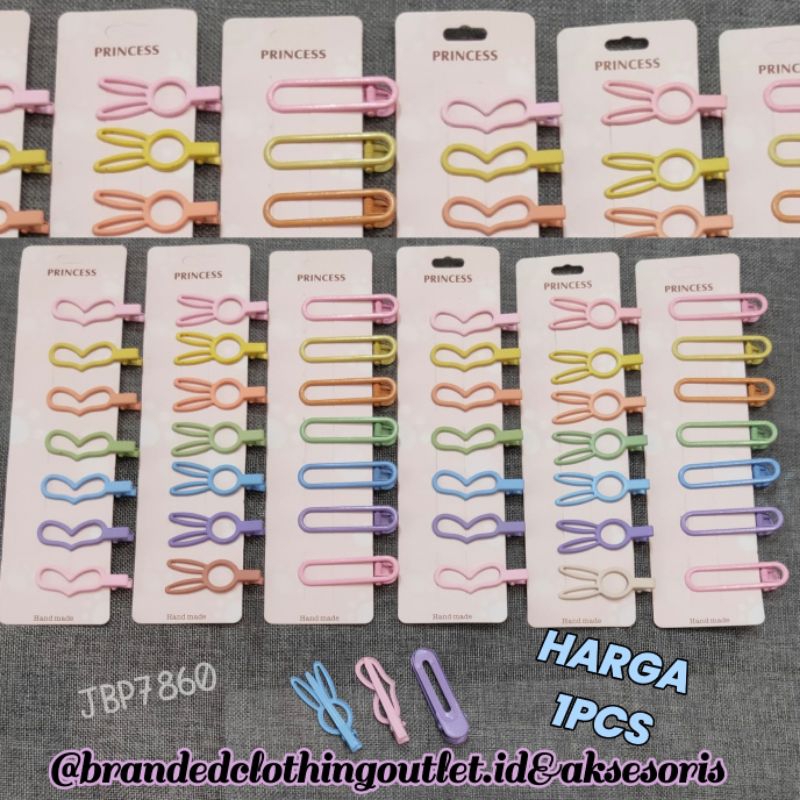 Jual JEPIT RAMBUT DOFF MOTIF KOREAN STYLE 6CM / JEPIT RAMBUT KOREA ...