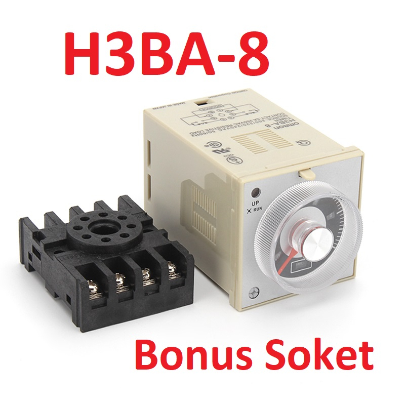 Jual Timer H3BA-8 220V/Timer 8 Kaki 220V + Socket | Shopee Indonesia