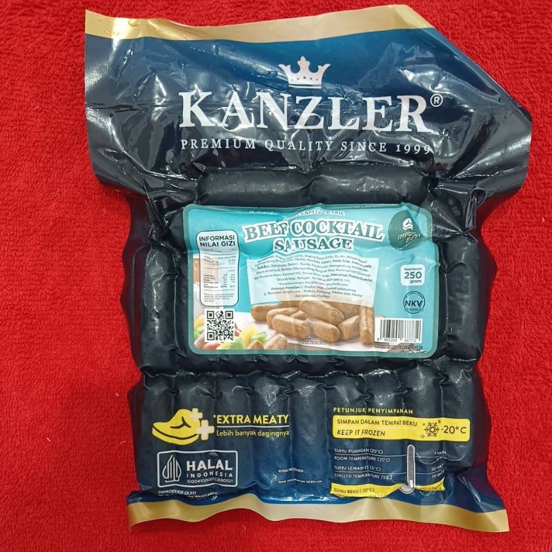 Jual KANZLER SOSIS BEEF COCKTAIL 250 GR | Shopee Indonesia