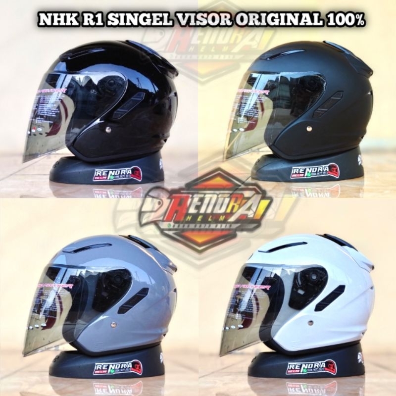 Jual Helm NHK R1 SINGEL VISOR SOLID ORIGINAL 100% | Shopee Indonesia