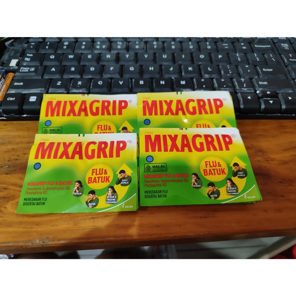 Jual Mixagrip Obat Sakit Flu & Batuk 1 Strip isi 4 Kaplet | Shopee ...
