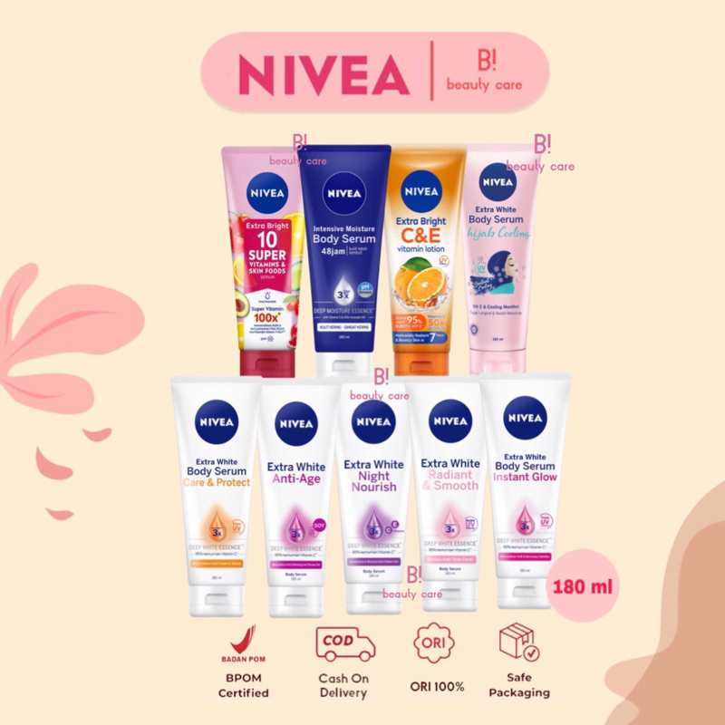 Jual [READY SIAP KIRIM] NIVEA Extra Bright 100x Super Vitamins & Skin Food Serum 180 ml | NIVEA ...