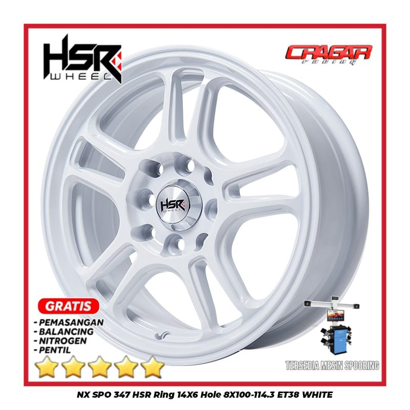 Jual Promo Velg HSR Ring 14 Avanza Jazz Dan Xenia HSR NX SPO Lubang 4 ...