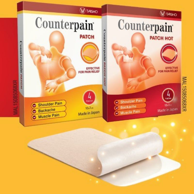 Jual counterpain patch / patch hot isi 4 patches made in japan 10 x 7cm ...
