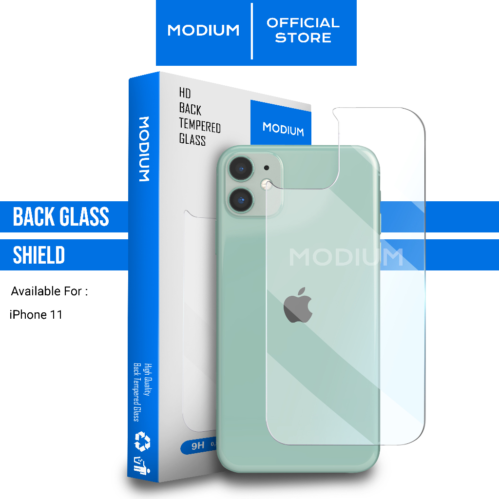 Jual MODIUM Back Tempered Glass Untuk Iphone 11 11 pro 11 pro max Mini Anti Gores Belakang ...