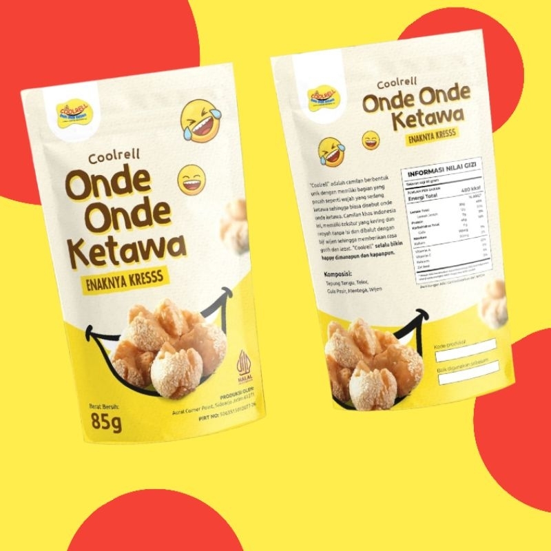 Jual snack cemilan ringan onde onde ketawa wijen mini kue empuk renyah ...