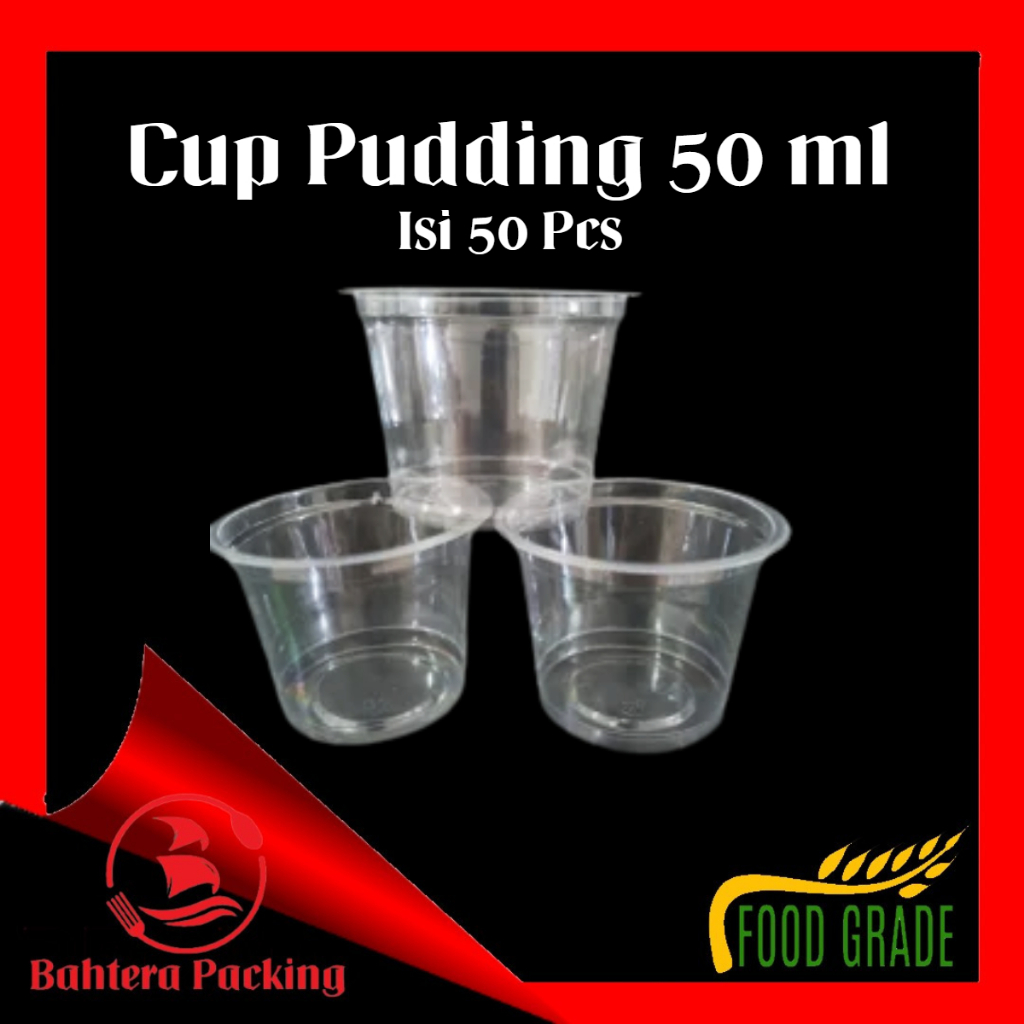 Jual Cup Jelly Agar Pudding 50 ml Royal Gelas Plastik Ice Cream Isi 50 Pcs | Shopee Indonesia