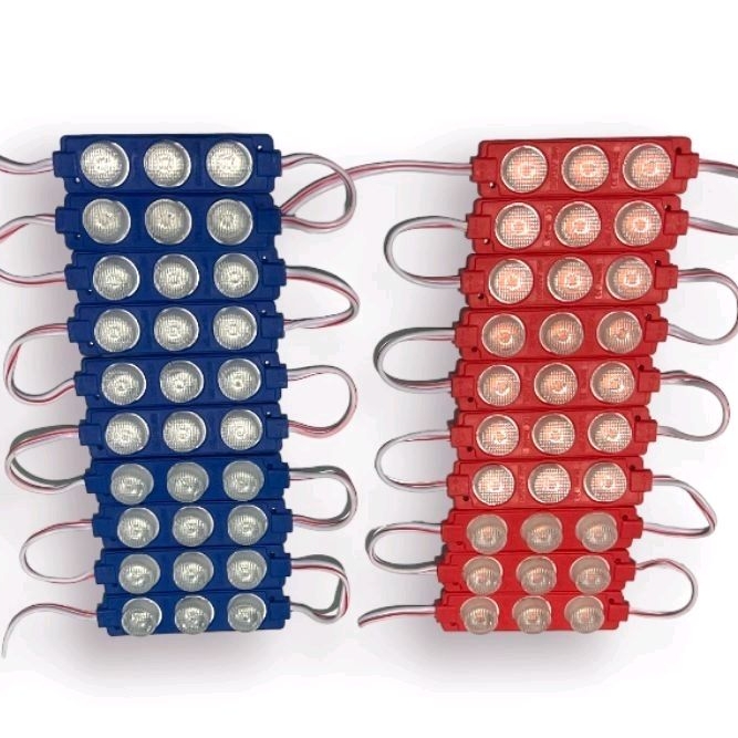 Jual Lampu LED 3 mata Strip Modul Module SMD 3030 3 Mata 3W 12V IP67 Anti air | Shopee Indonesia