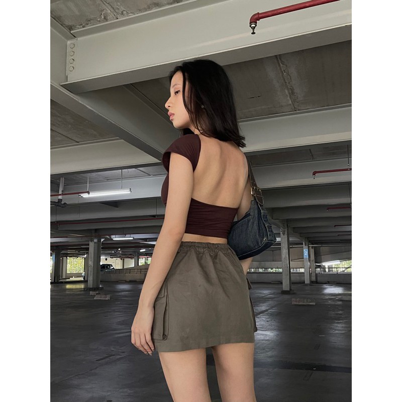 Jual IRIS TOP / Backless Top / y2k outfit / atasan wanita / Wear Sarey ...