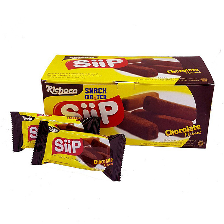Jual Richoco Nabati Siip Chocolate Flavour (20pcs) | Shopee Indonesia