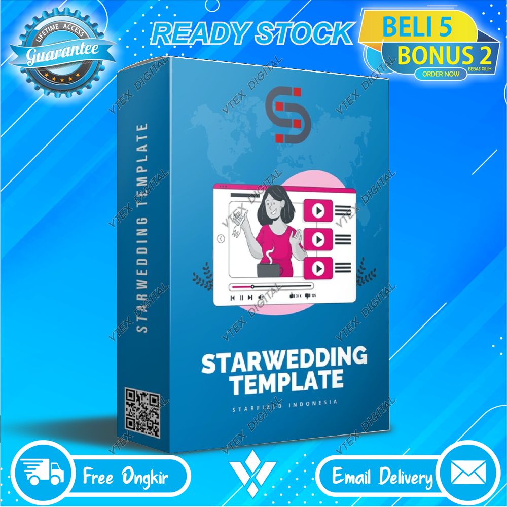 Jual [92] STAR WEDDING Templates Nikahan Berbagai Jenis Undangan ...