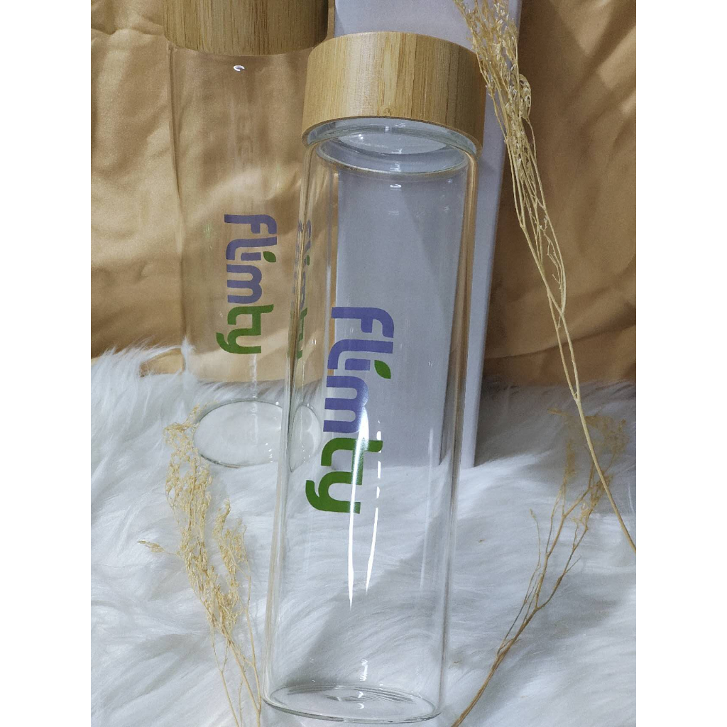 Jual Botol Kaca Flimty - 600ml | LIMITED EDITION | Shopee Indonesia