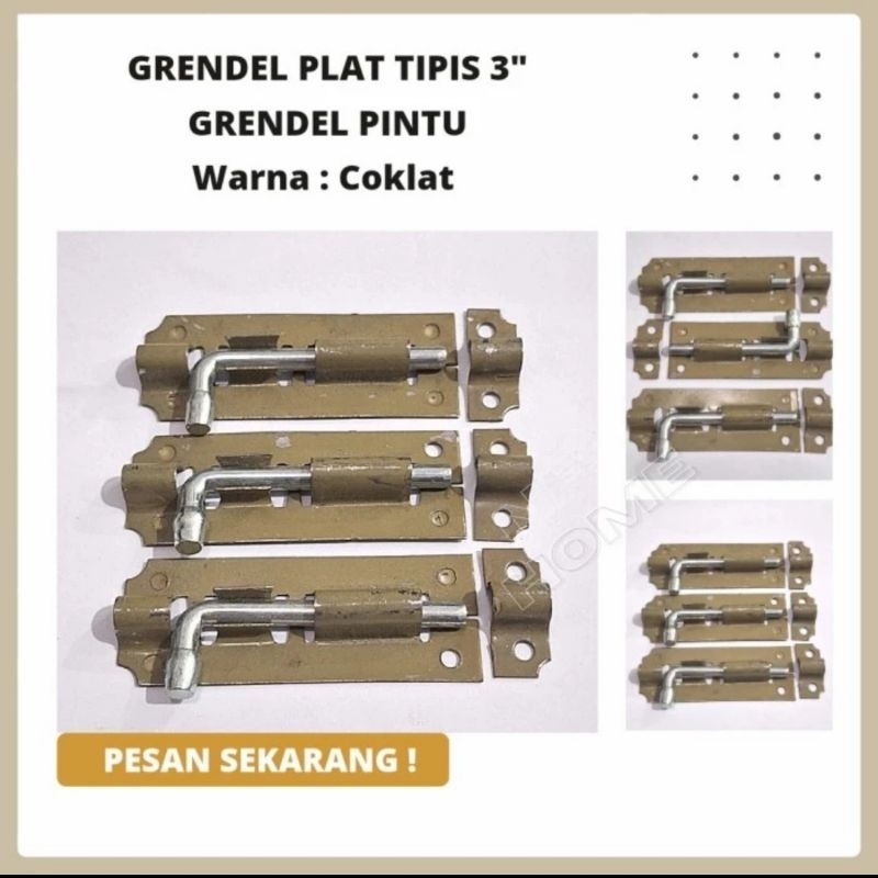 Jual Grendel Pintu Jendela Gudang Tipis 3 Inch | Shopee Indonesia